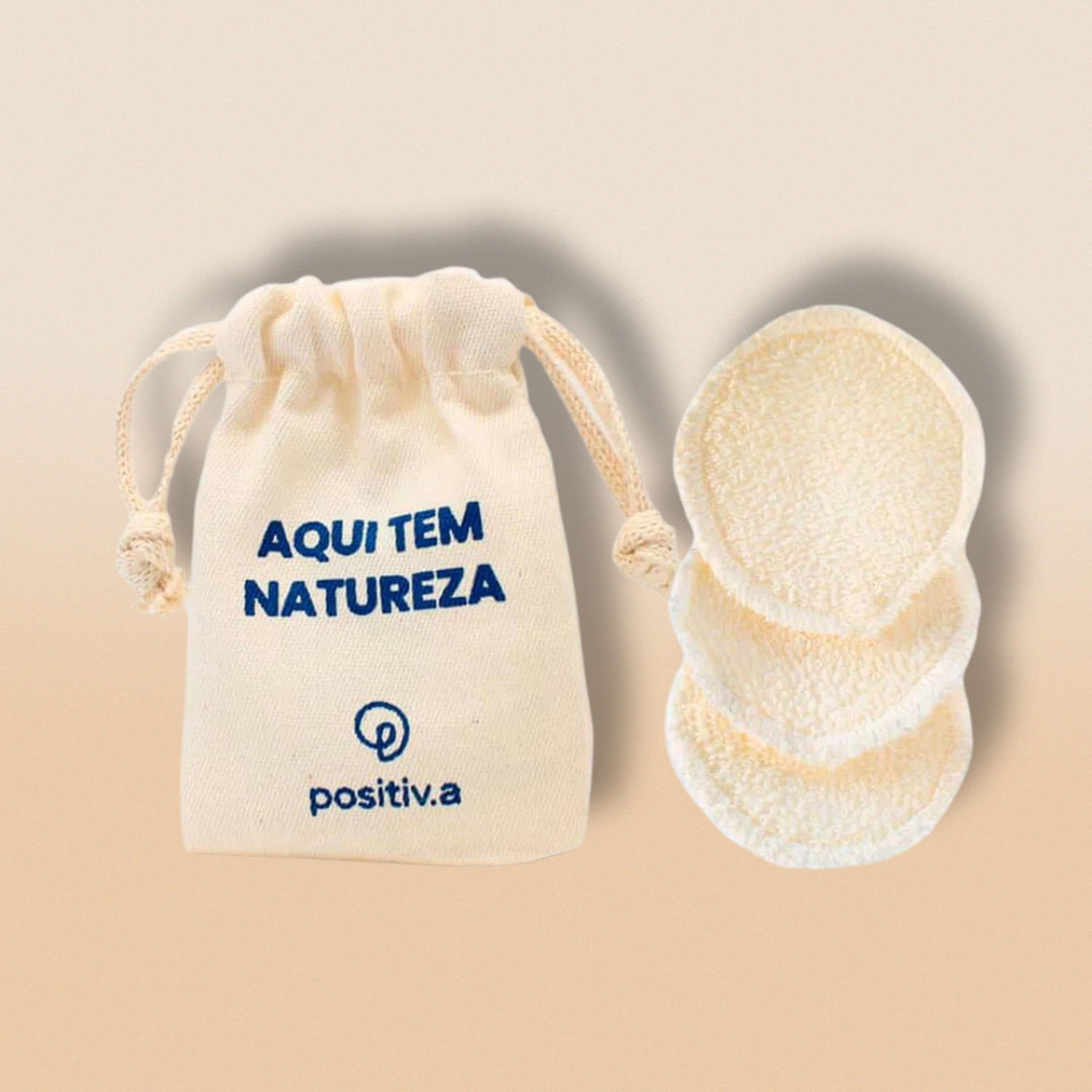 ecopad 100% algodão com 3 unidades